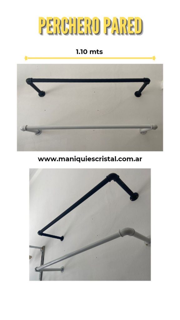 PERCHERO HORIZONTAL PINTADOS – Maniquies Cristal